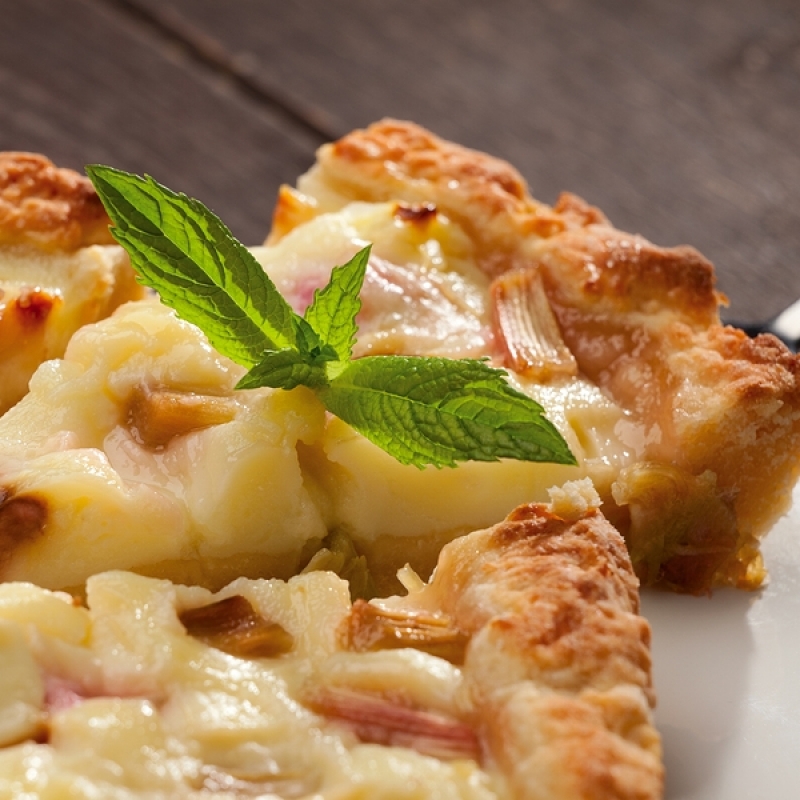 Rhubarb Custard Tart Recipe