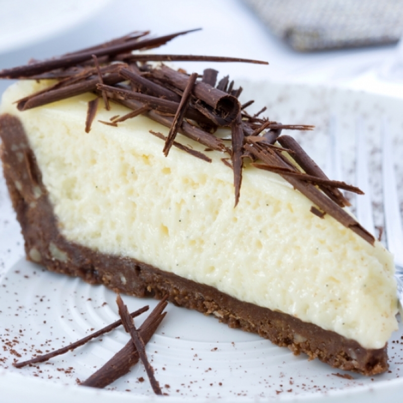Chocolate Nutty Crust Cheesecake Recipe